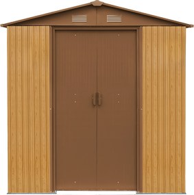Zahradní domek BestBerg ZDB-2D / 2,5 m² / 194 x 131 x 184 cm / dekor dřevo/hnědá