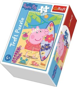 TREFL PUZZLE Prasátko Peppa Pig U rybníka mini 20x13cm 54 dílků 4 druhy tr154169