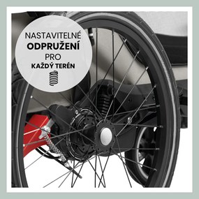 Hauck Bike N Walk Duo cyklovozík 3v1 light grey