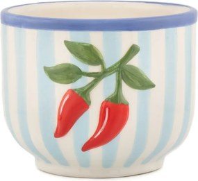 Keramický ručně malovaný obal na květináč ø 12 cm Chilli – Sass &amp; Belle
