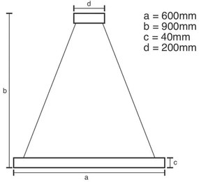 Brilagi - LED Stmívatelný lustr na lanku CIRCLE LED/42W/230V 3000-6500K + DO