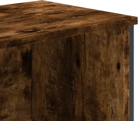 Knihovna kouřový dub 80 x 31 x 169 cm kompozitní dřevo 3295314