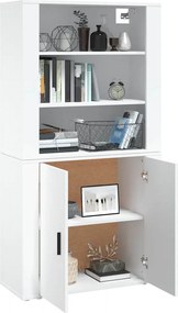 Skříň highboard bílá kompozitní dřevo 3185359