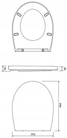 Cersanit Delfi, antibakteriální toaletní sedátko s polypropylenu, bílá, K98-0039