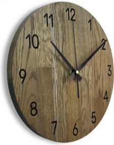 Minimalistické dubové nástěnné hodiny, tichý quartzový pohon, moderní dekorace I SENTOP MAS002-akcia20