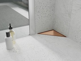 Mexen Flat-T, bodová podlahová vpusť 20 cm, měděná matná, 1C10320