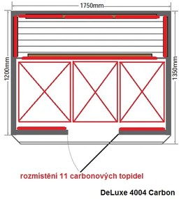 Infrasauna DeLuxe 4004 Carbon