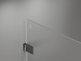 Mexen Lunar-B L sprchové dveře pravé 110 cm, transparentní, kartáčovaná šedočerná - 832SL-110-050-66-00-P
