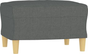 3dílná sedací souprava s polštáři tmavě šedá textil 3201593
