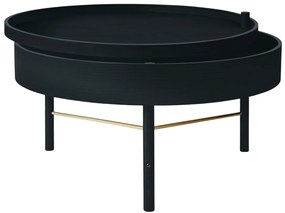 OnaDnes -20% Audo CPH Černý jasanový konferenční stolek AUDO TURNING 65 cm