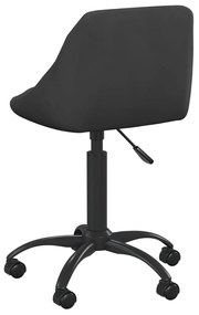 vidaXL Kancelářská židle černá samet