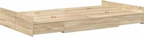 Rám postele s úložným prostorem s čelo Sonoma dub 120 x 190 cm 3335327