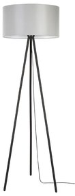 Stojací lampa DOVE, 1xMax.40W, šedé textilní stínidlo