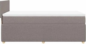 Box spring postel s matrací taupe 100 x 200 cm textil 3287364