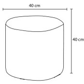 Taburet RONDO pr. 40 cm antracit
