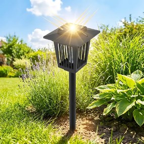 Bluegarden Bluegarden, LED solární lampa proti hmyzu 15x15x27 cm J-22, černá, OGR-02107