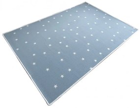Kusový koberec Hvězdička modrá 133 x 133 cm