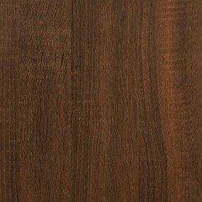 Rohový psací stůl hnědý dub 120 x 140 x 75 cm kompozitní dřevo - Default Title