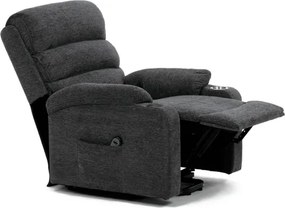 Polohovací křeslo šedé, elektrické TV-S8348 GREY2