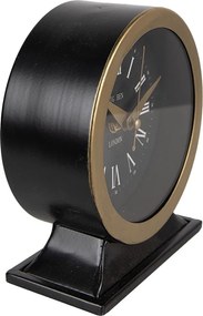 Černozlaté antik stolní hodiny Big Ben London - 12*6*14 cm / 1*AA