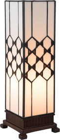 Stolní lampa Tiffany Roof - 12*12*36 cm E14 / max. 25 Watt