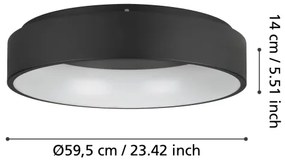 Eglo 390051 - LED Stmívatelné stropní svítidlo MARGHERA LED/35,2W/230V 3000K