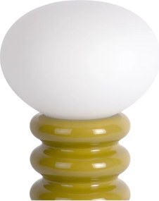 Khaki keramická stolní lampa (výška 33,5 cm) Catania Aro – Leitmotiv