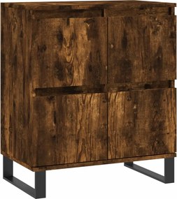 Příborníky 2 ks kouřový dub kompozitní dřevo 3190186