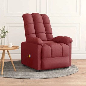 Masážní křeslo vínové textil 289809