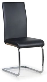 Kožená jídelní židle LOTUS, černá