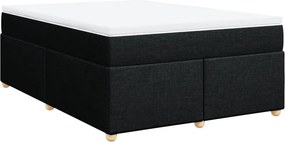 Box spring postel s matrací černá 140 x 190 cm textil 3285375