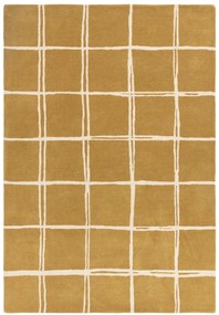 Tribeca Design Kusový koberec Swans Grid Gold Rozměry: 120x170 cm