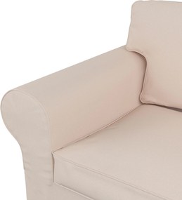 Potah na pohovku IKEA  Ektorp 2-místná, rozkládací, STARÝ MODEL barva růžová látka pletený vzor