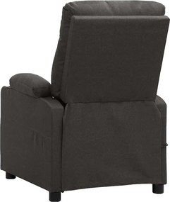 Elektrické polohovací křeslo tmavě šedé textil 3098840