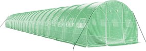 Skleník s ocelovým rámem zelený 66 m² 22 x 3 x 2 m 3188048