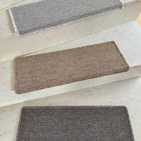 Vopi Nášlapy na schody Nature NEW přírodní obdélník, samolepící - 24x65 obdélník (rozměr včetně ohybu)