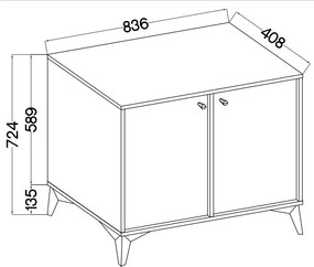 Falco Komoda Tomila 812/1 písková béžová