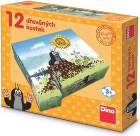 DINO Dřevěné kostky Krtkův rok 12 ks / od 3 let