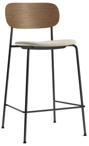 OnaDnes -20% Audo CPH Ořechová barová židle AUDO CO 68,5 cm s béžovým sedákem