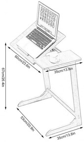 Flamenco Mystique Multifunkční skládací stůl na notebook a tablet 60 x 35 cm STL21 ideální do každého interiéru