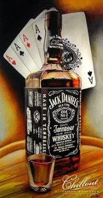 Plechová cedule Jack Daniels III Velikost: A5 (20 x 15 cm)