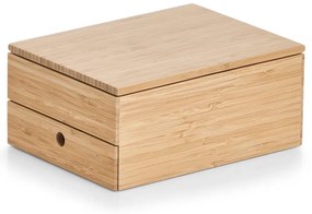Bambusová skříňka na šperky se zrcátkem, 24,5 x 18,5 x 11,2 cm, ZELLER