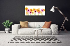 Obraz na plátně Barevné Květiny Gerbery 120x60 cm