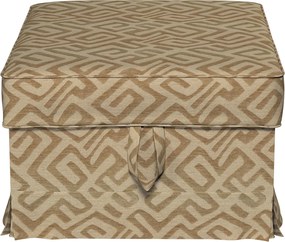 Potah na podnožku Ektorp Bromma barva béžová látka pletený vzor, vzorované