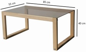 Designový konferenční stolek Vaidehi 85 cm přírodní