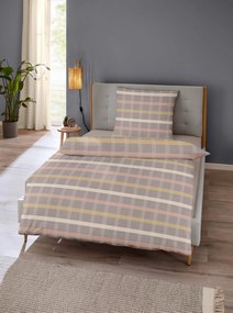 XXXLutz POVLEČENÍ, flanel, světle hnědá, 140/200 cm - Povlečení - 003332006401