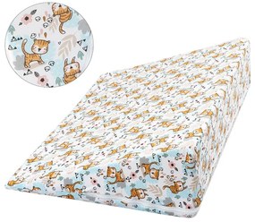 Bellatex Klínový podhlavník 80x50x20 cm Kočka Hnědá,Modrá,Bílá