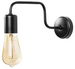 Černé kovové nástěnné svítidlo Opviq lights Isidora