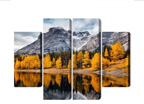 Vícedílný obraz Národní Park Banff V Kanadě Nedostatek Nedostatek Přírodní plátno 80x60