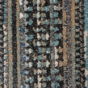 Behúň Santiago Camino Blue, 60x230, modrá, obývacia izba, Flair Rugs